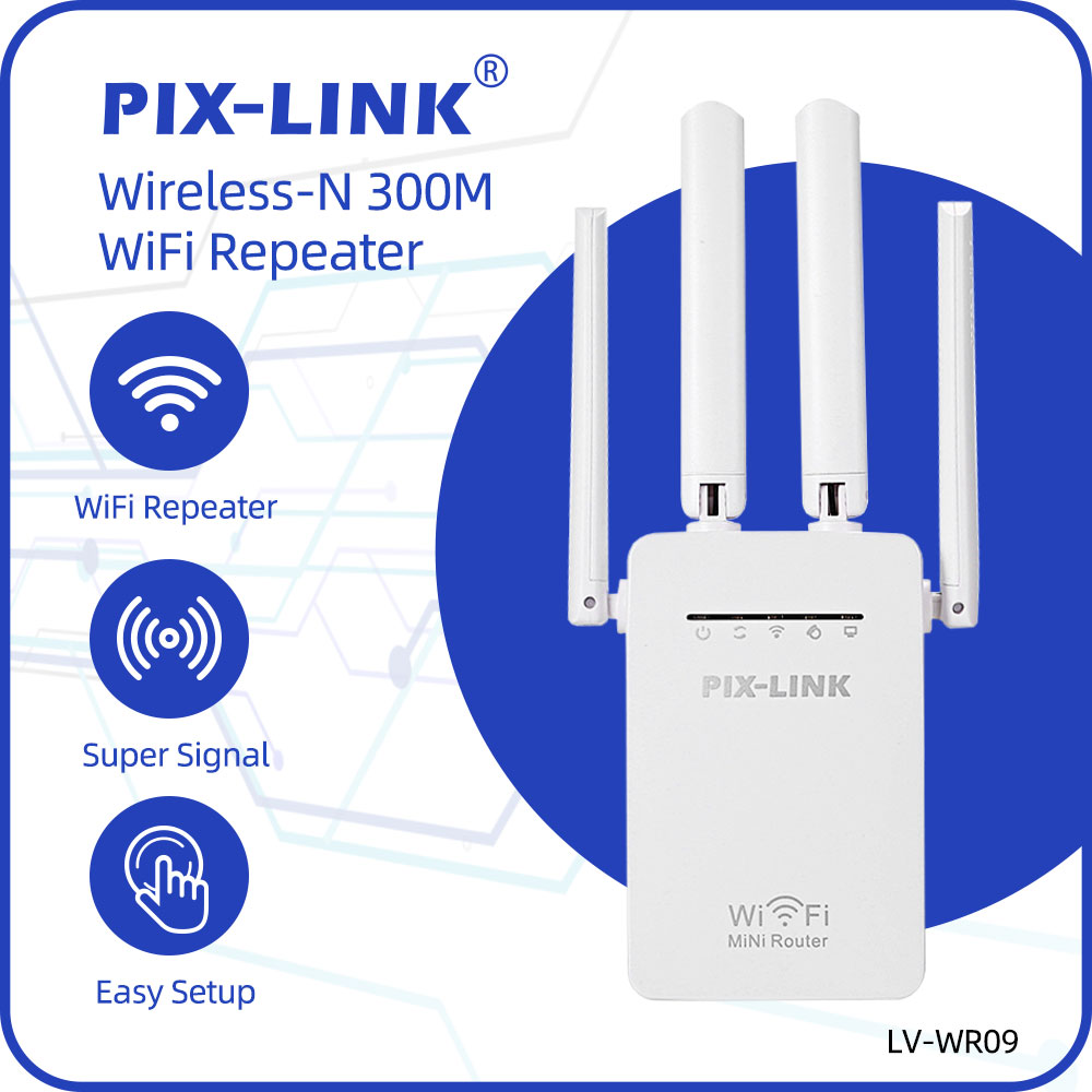 300M Wireless Repeater WR09Q – Pix-Link