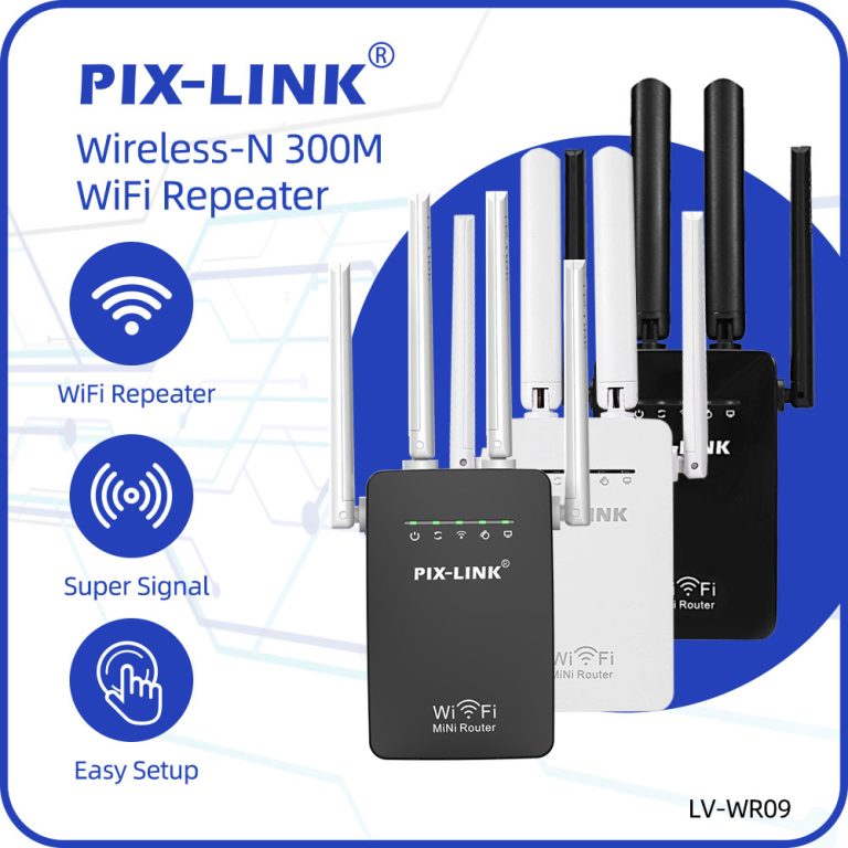300M Wireless Repeater WR09Q – Pix-Link