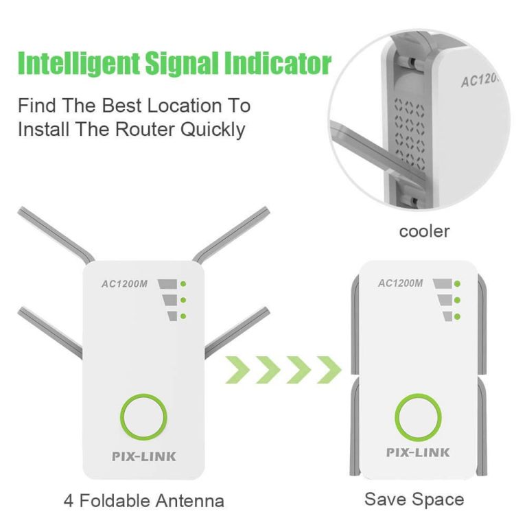 1200M WiFi Repeater AC09 – Pix-Link