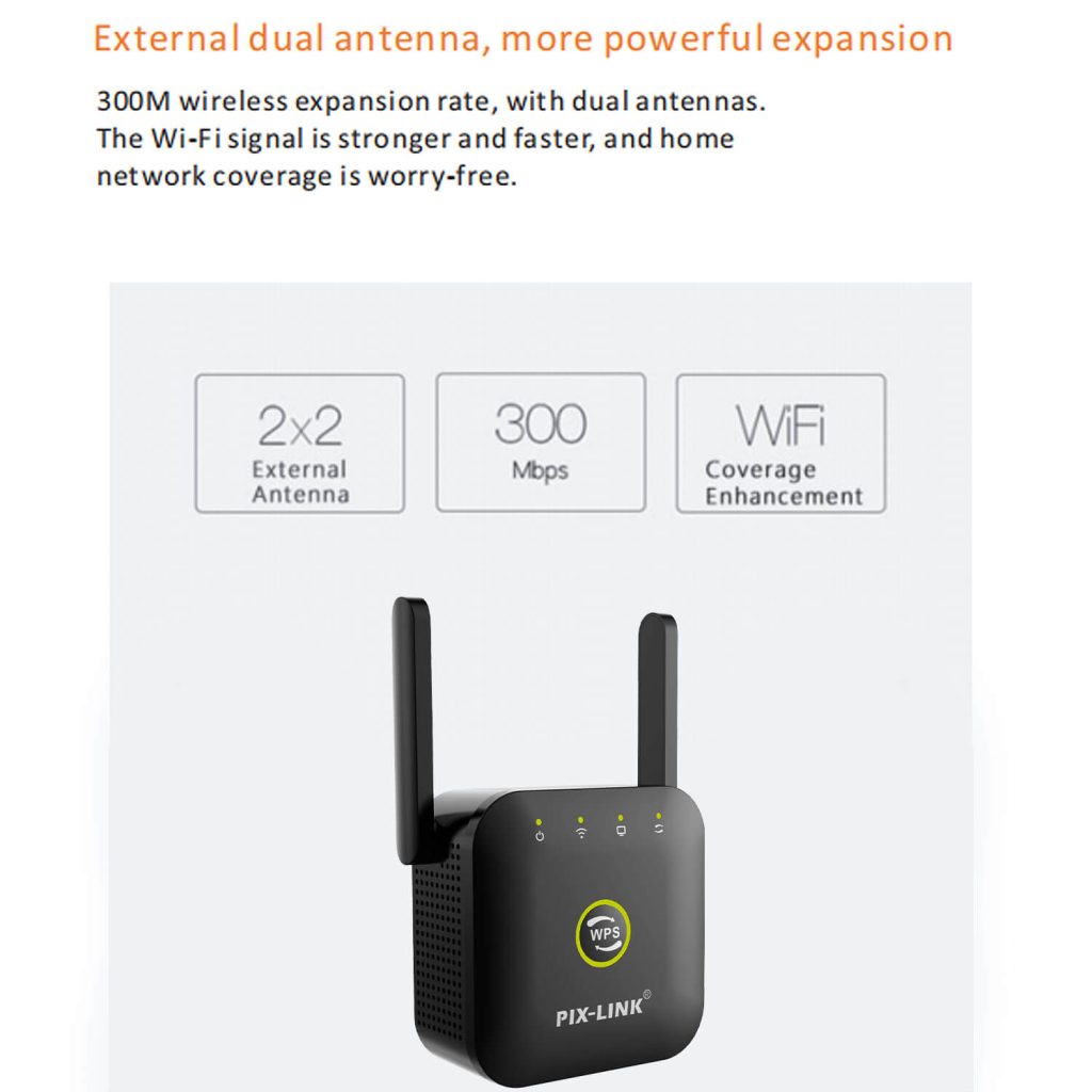 300M Wireless Repeater WR25T – Pix-Link