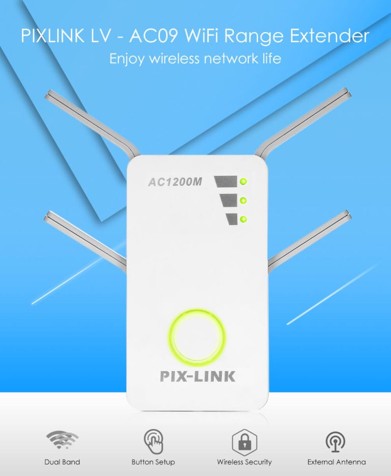 1200M WiFi Repeater AC09 – Pix-Link