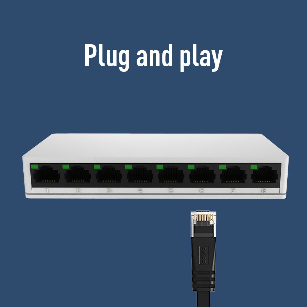 10/100M 8 port switch SW08 – Pix-Link